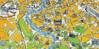 Rooman kartta - Kartat Rooma (Lazio - Italia)
